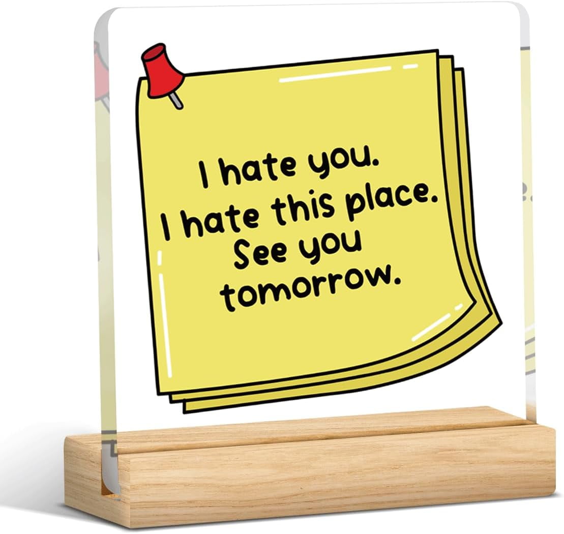 Highcool Humorous Office Decor Team for Coworker Employee Comical White ...