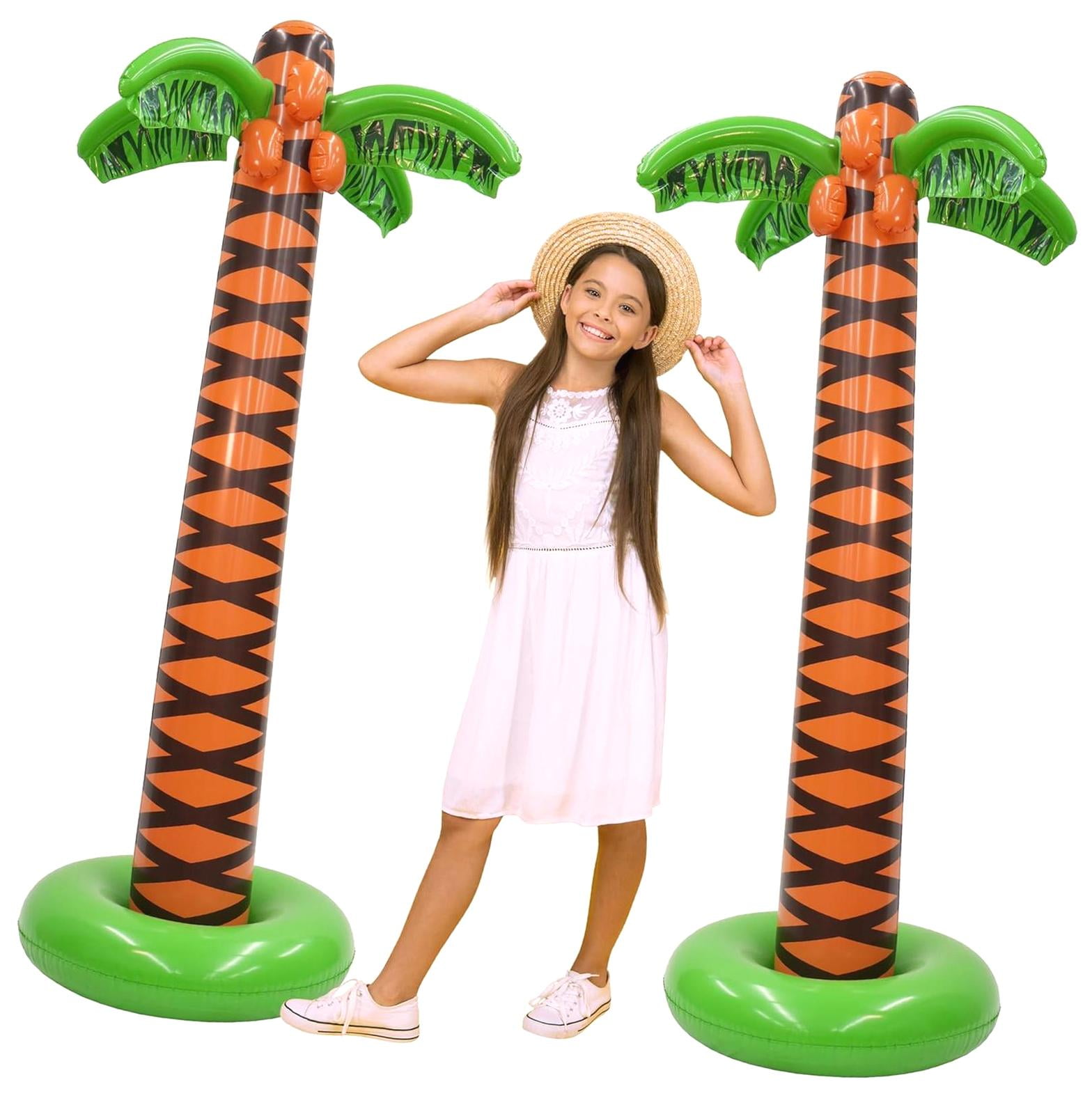 Highcool Inflatable Trees 5.5ft, 4 Pack Bulk - Luau Hawaiian Tropical ...