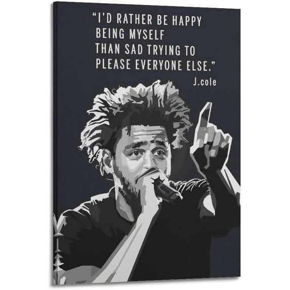 Highcool J Cole Canvas Print Decor Poster Appropriate for Room ...