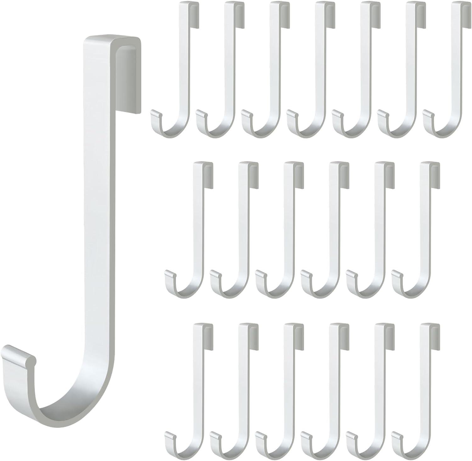 Highcool J Hook for Wire Shelving, 20pcs Aluminum Grid Hooks Heavy Duty ...