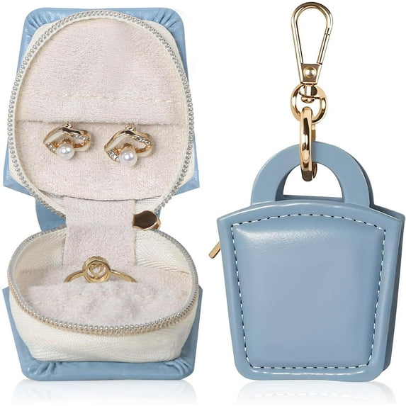 Highcool Jewelry Holder Box with Keychain, Jewelry Storage Box Case ...