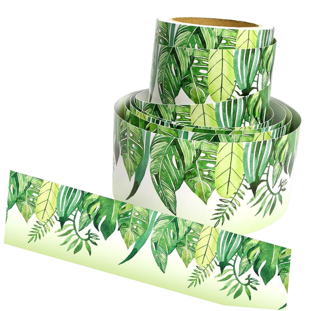 Highcool Jungle Bulletin Board Border Tropical Leaf Bulletin Border for ...