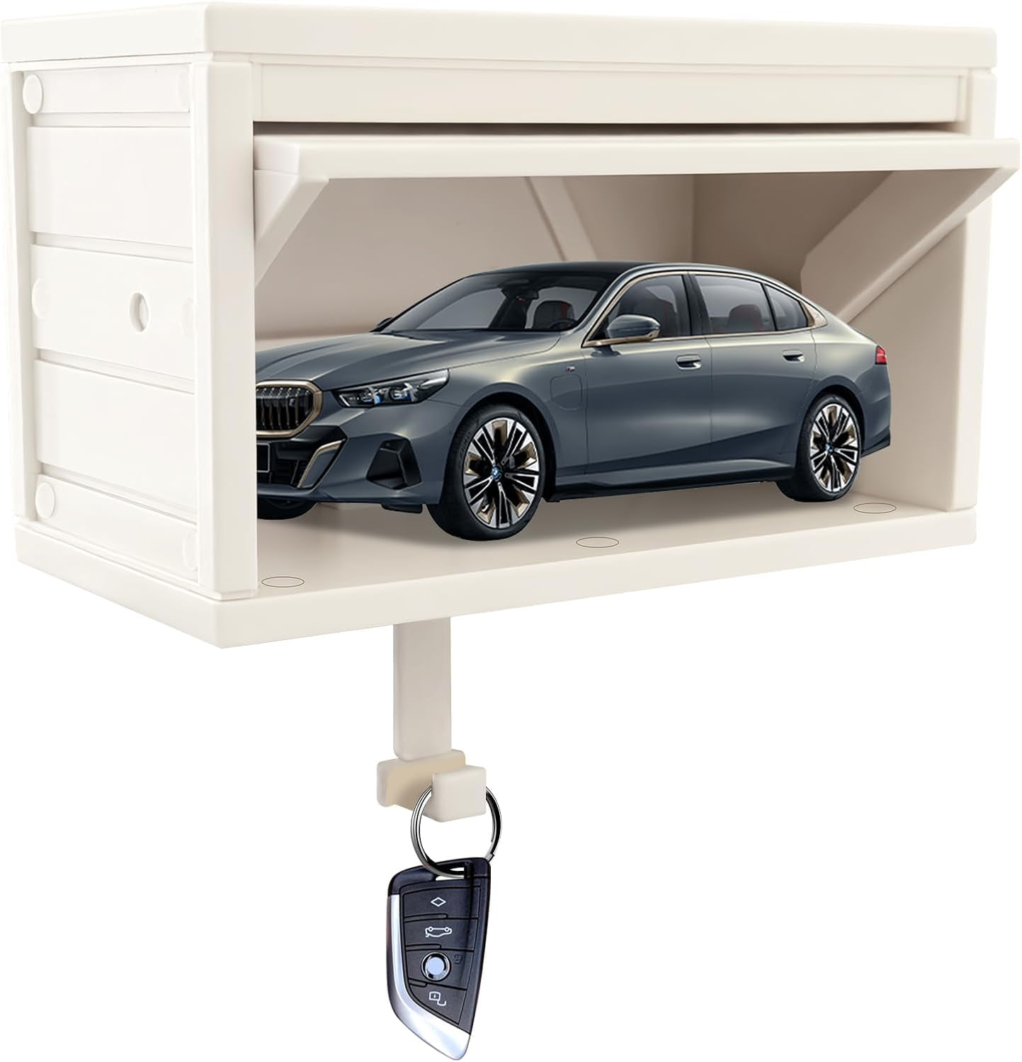 Highcool Key Holder for Wall, Car Garage Key Holder with Opening Door ...