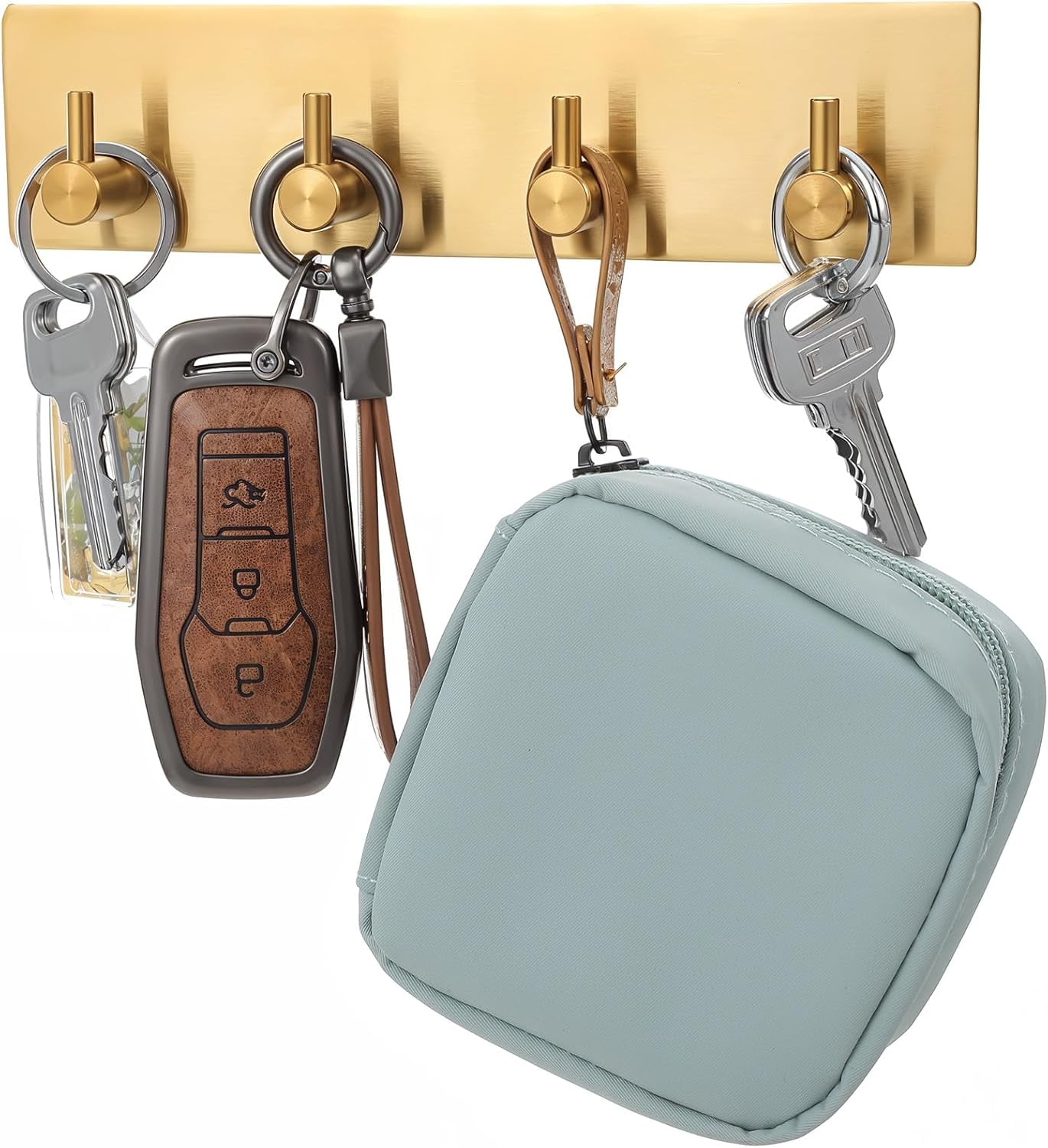 Highcool Key Holder for Wall Decorative, 304 Stainless Steel Key Hooks ...