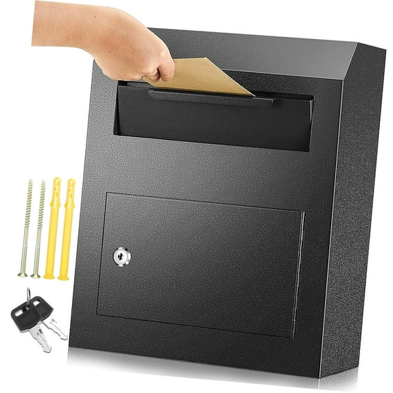Highcool Key Lock Mailboxes for Wall Installation, Key Drop Boxes for ...