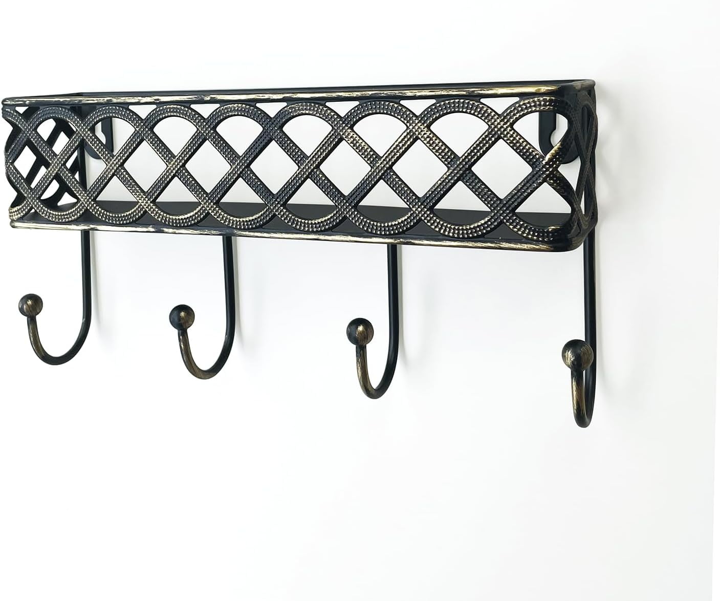 Highcool Knot Key Holder Wall Entryway Wall Mounted Organizer with 4 ...