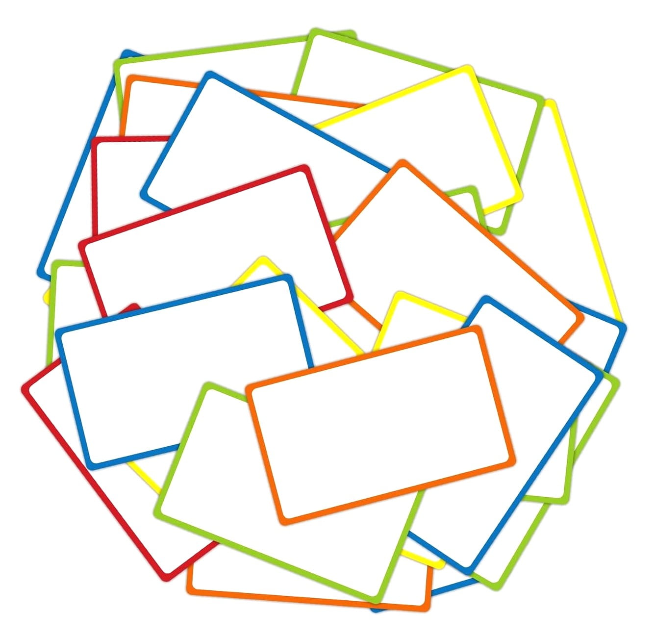 Highcool Label 5x3 Inch Colored Border, 40 Pack, Adhesive Labels ...