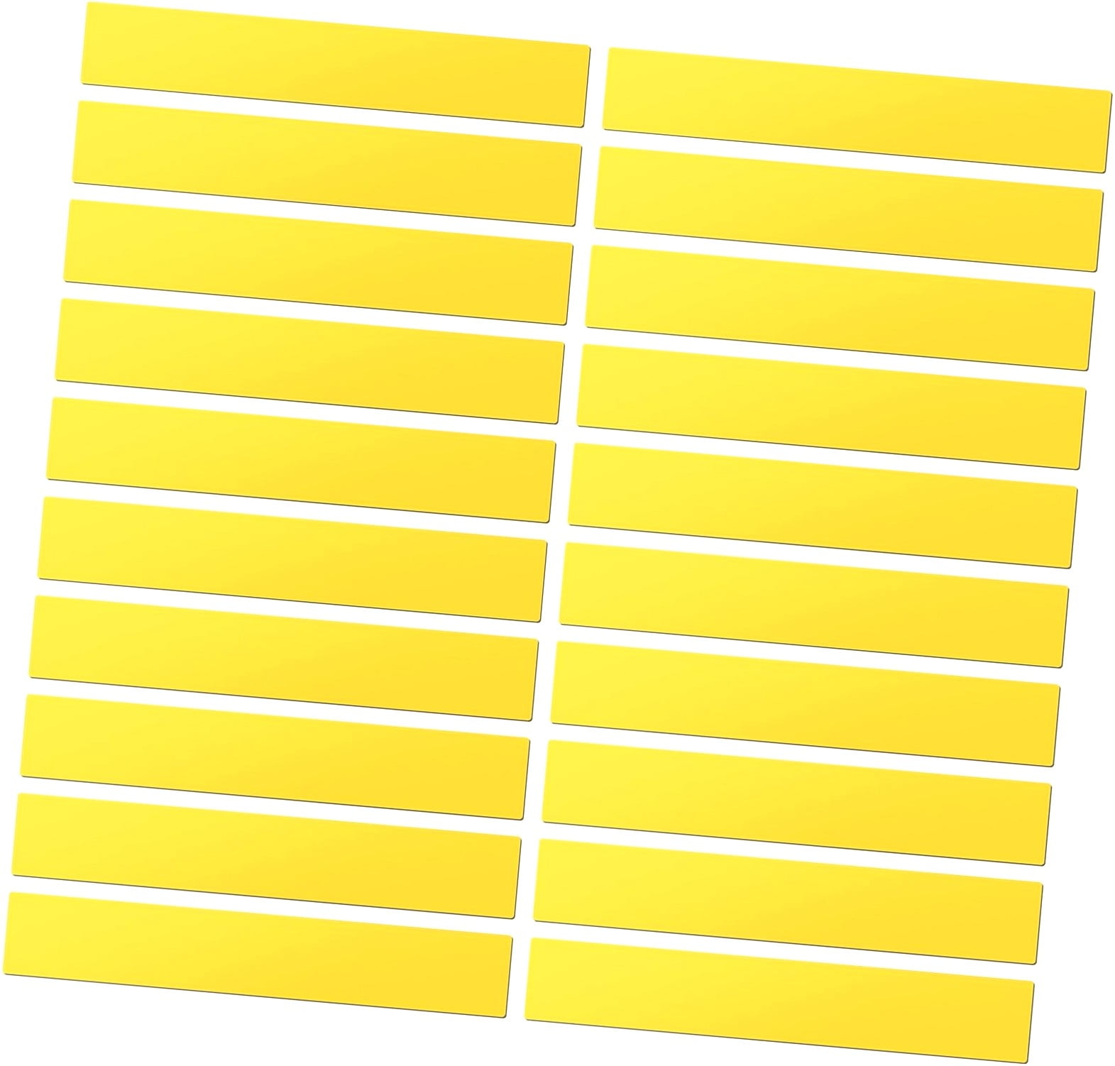 Highcool Label Strips 20 Pack 2" 12" Blank Writable Stickers for ...