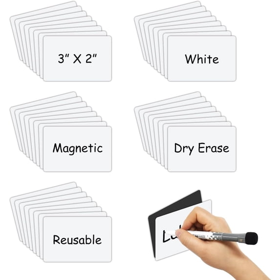 Highcool Labels 3x2 Inch 40 Pieces, Labels for Whiteboards, Lockers ...