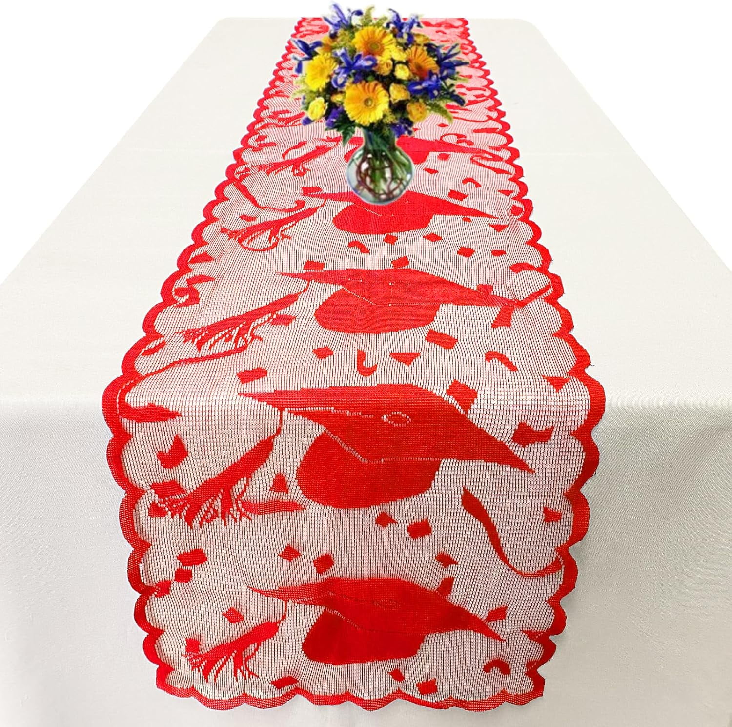 Highcool Lace Graduation Table Runner 72 Ines - 2025 Graduation Party ...