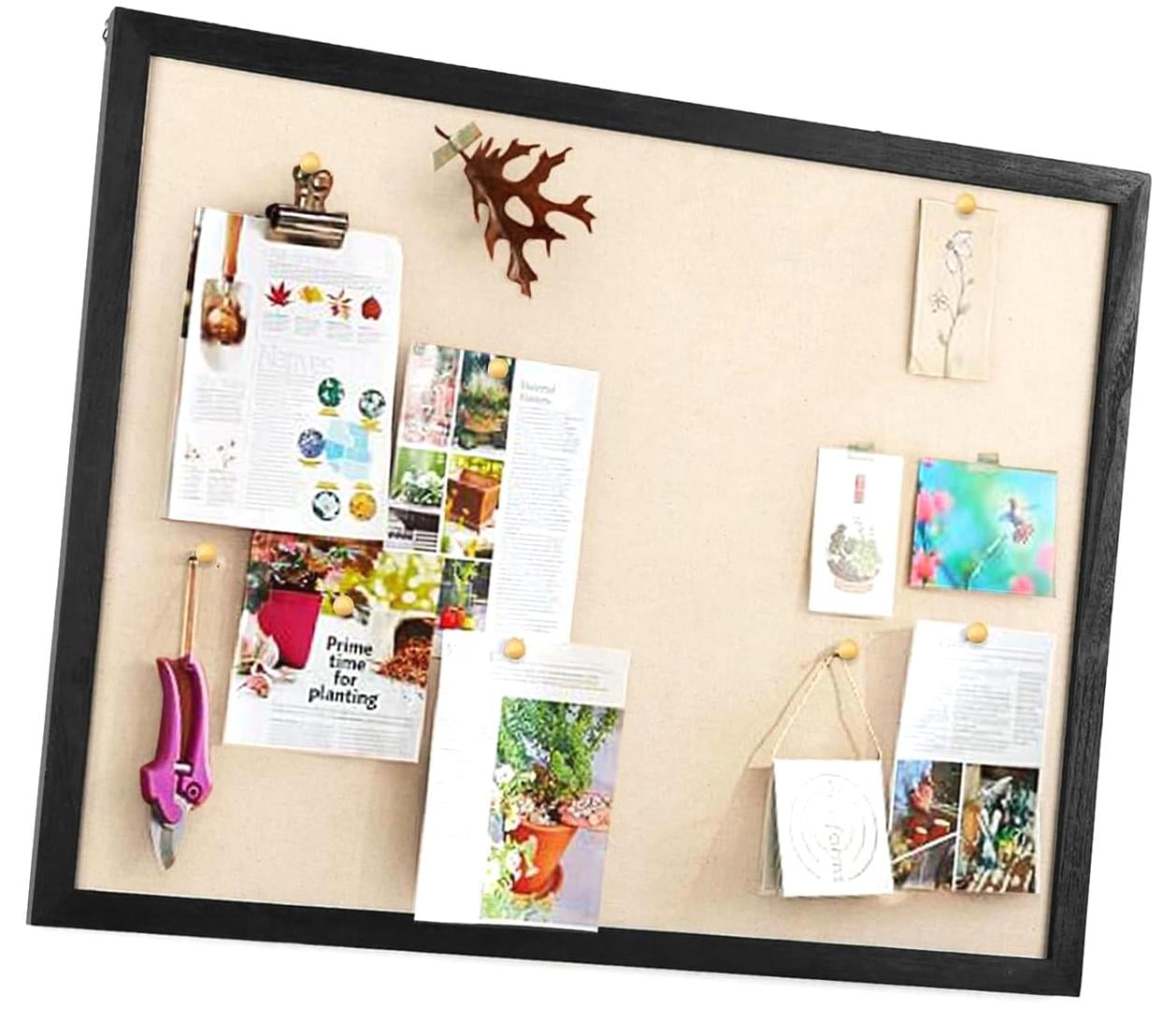 Highcool Large Bulletin Board 23x18 inch with Linen Cork Boards Wall ...