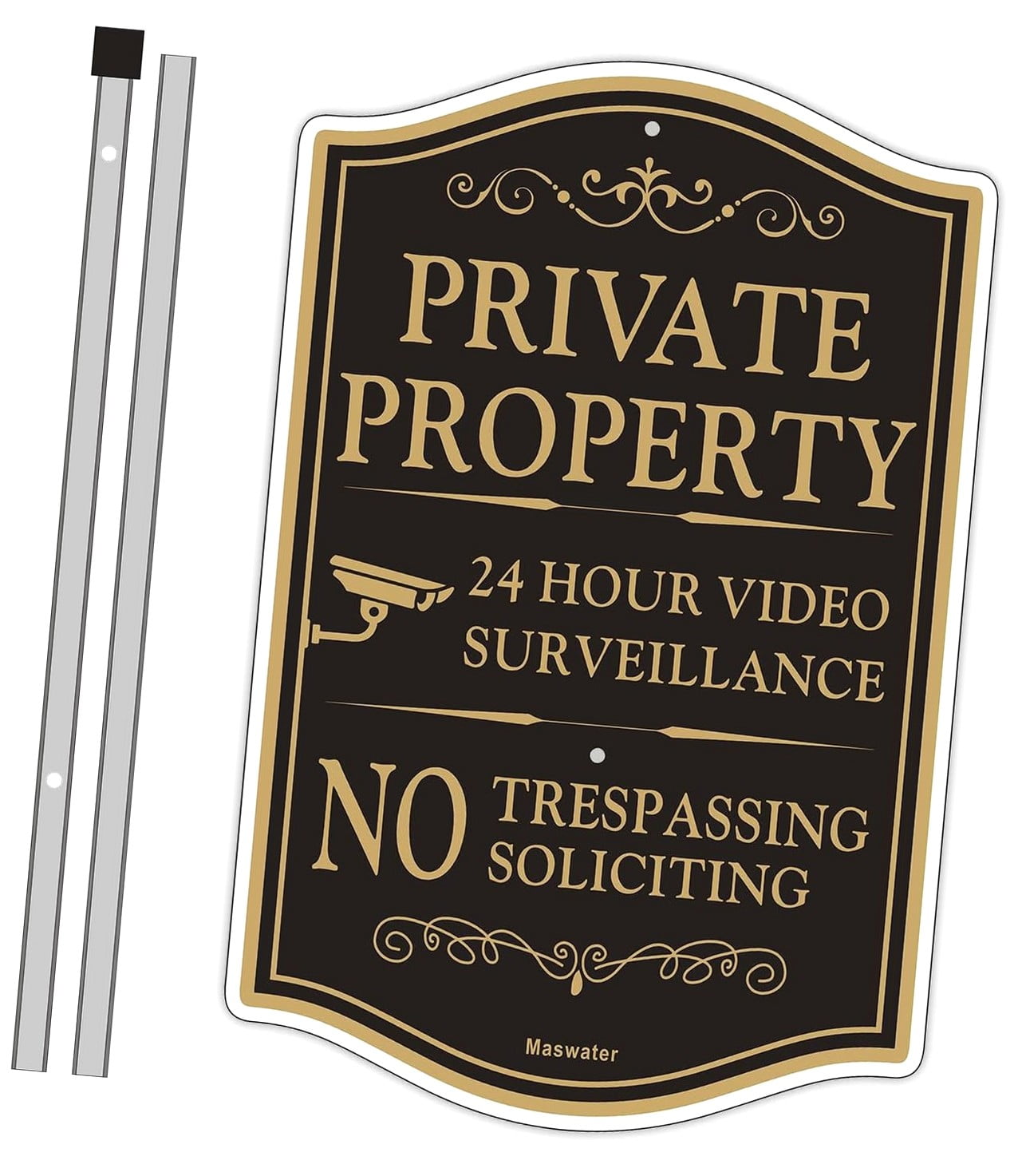 Highcool Large Private Property No Trespassing Sign For House, 8" 14 ...