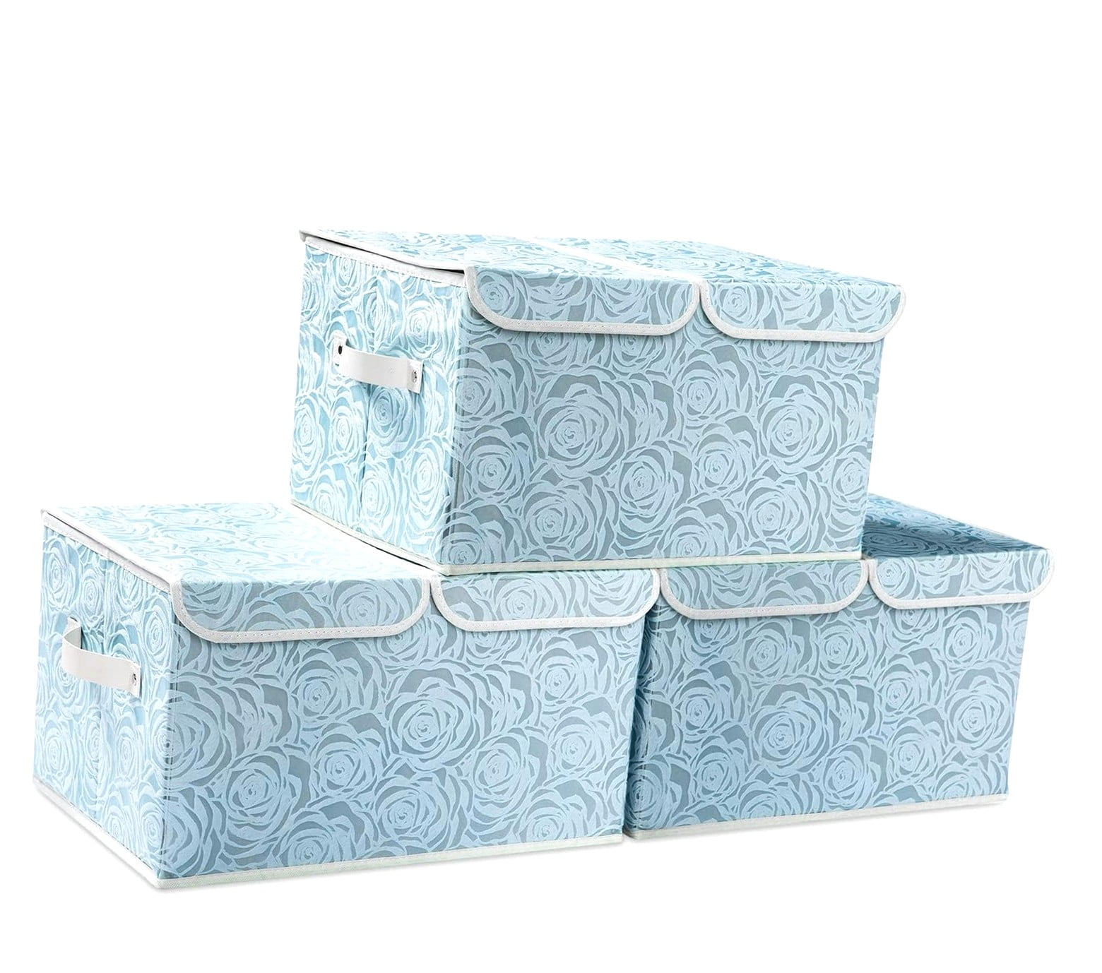 Highcool Large Stackable Storage Bins with Storage Box Cubes Organizer ...