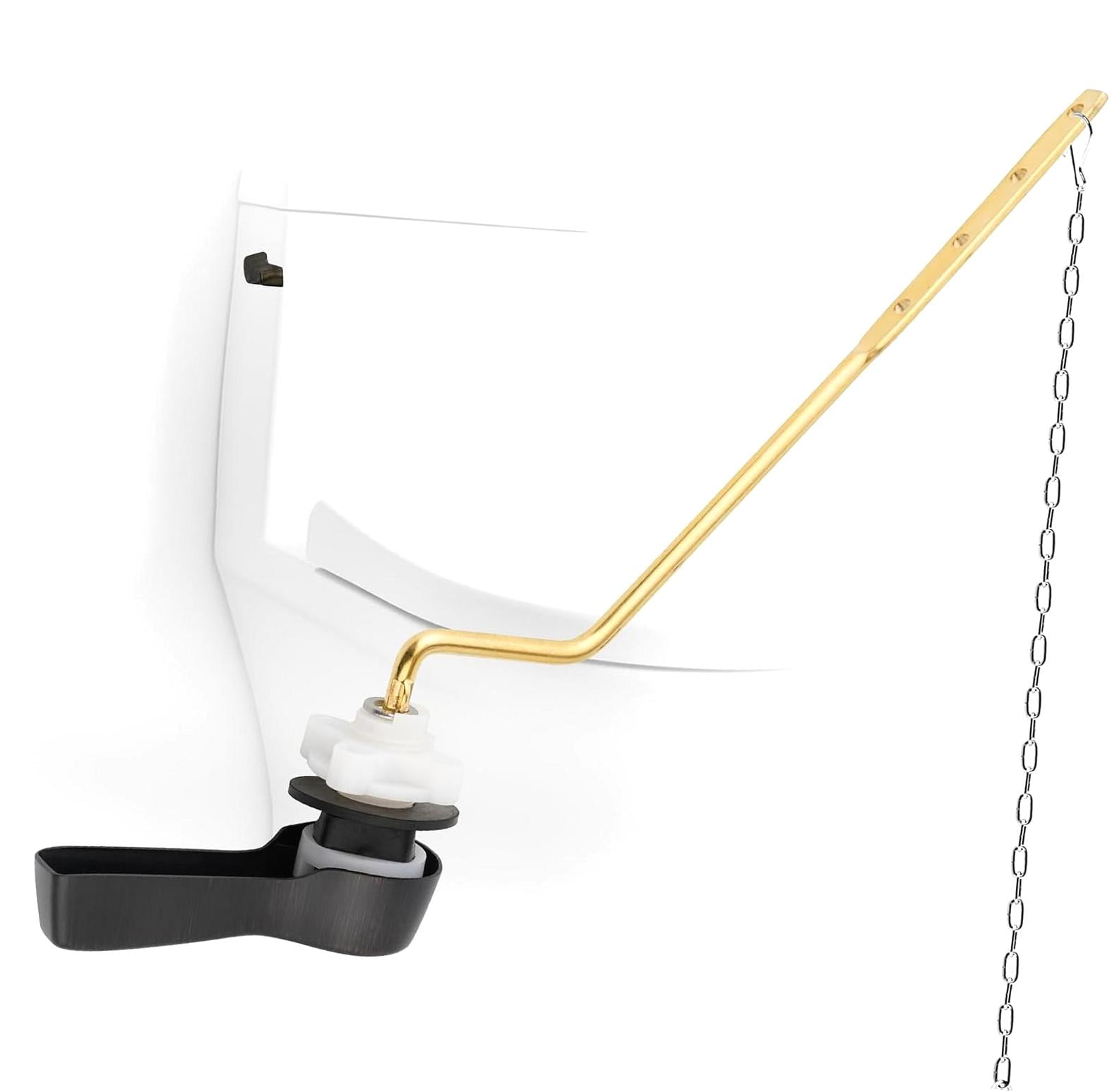 Highcool Lateral Toilet Flush Lever, Angled Installation Toilet Handle ...