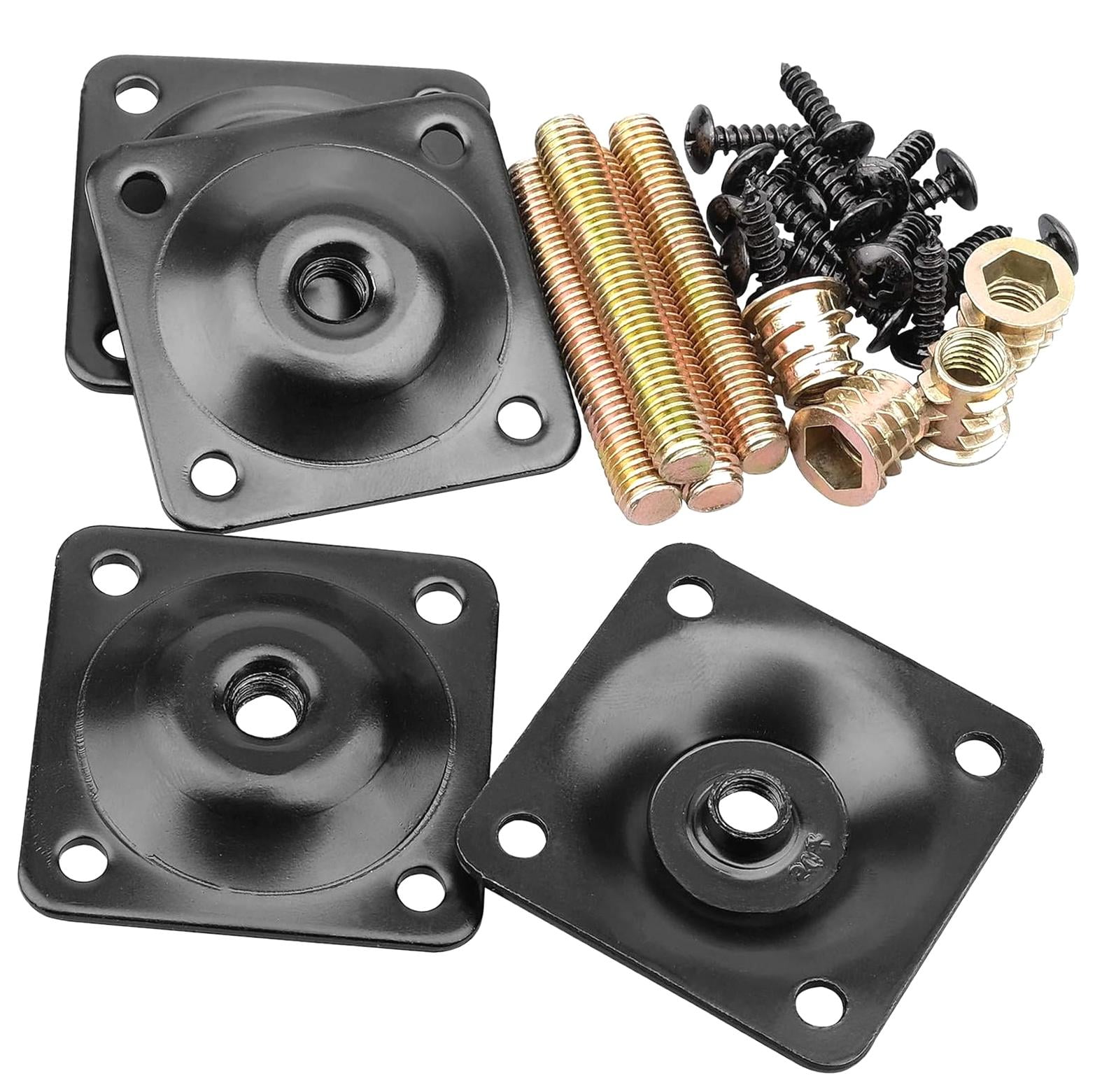 Highcool Leg Mounting Plates, Furniture Leg Attachment Plates T-Plate 5 ...