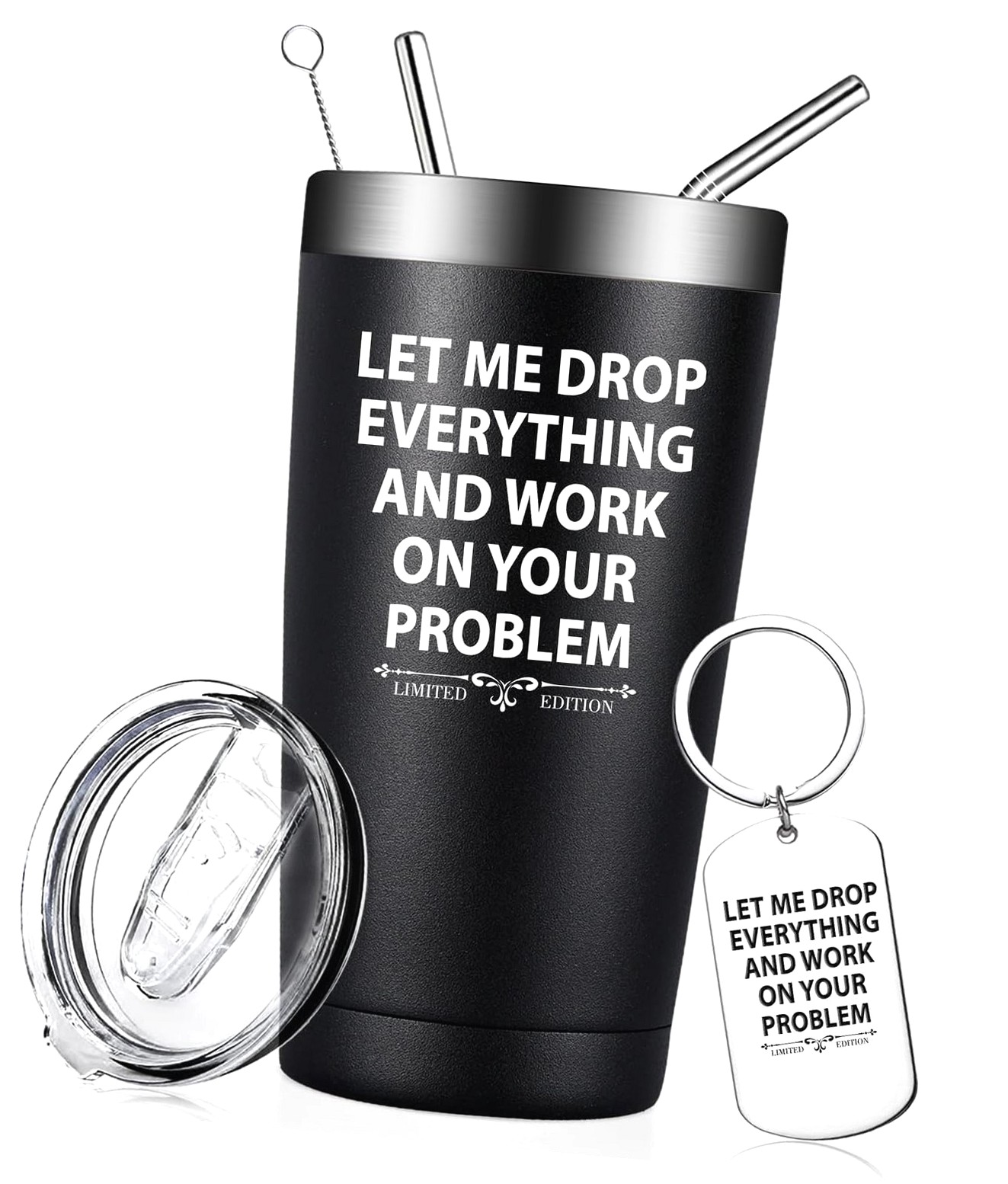 Highcool Let Me Drop Everything Tumbler, White Elephant Birthday ...