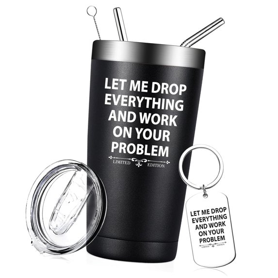 Highcool Let Me Drop Everything Tumbler, White Elephant Birthday ...