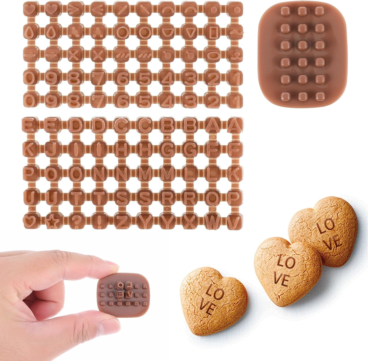 Highcool Letter Stamps for Clay, Alphabets Numbers Coe Stamp Alphabet ...