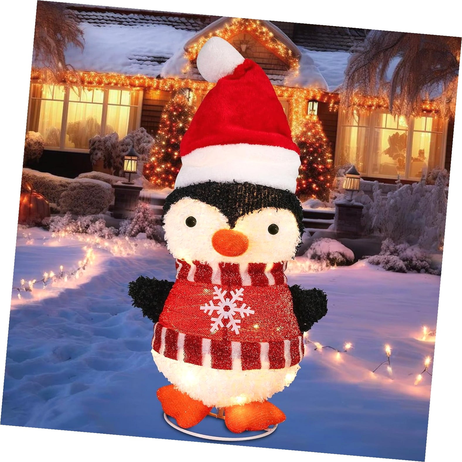 Highcool Lighted Collapsible Decor with Lights Lighted Holiday Displays ...