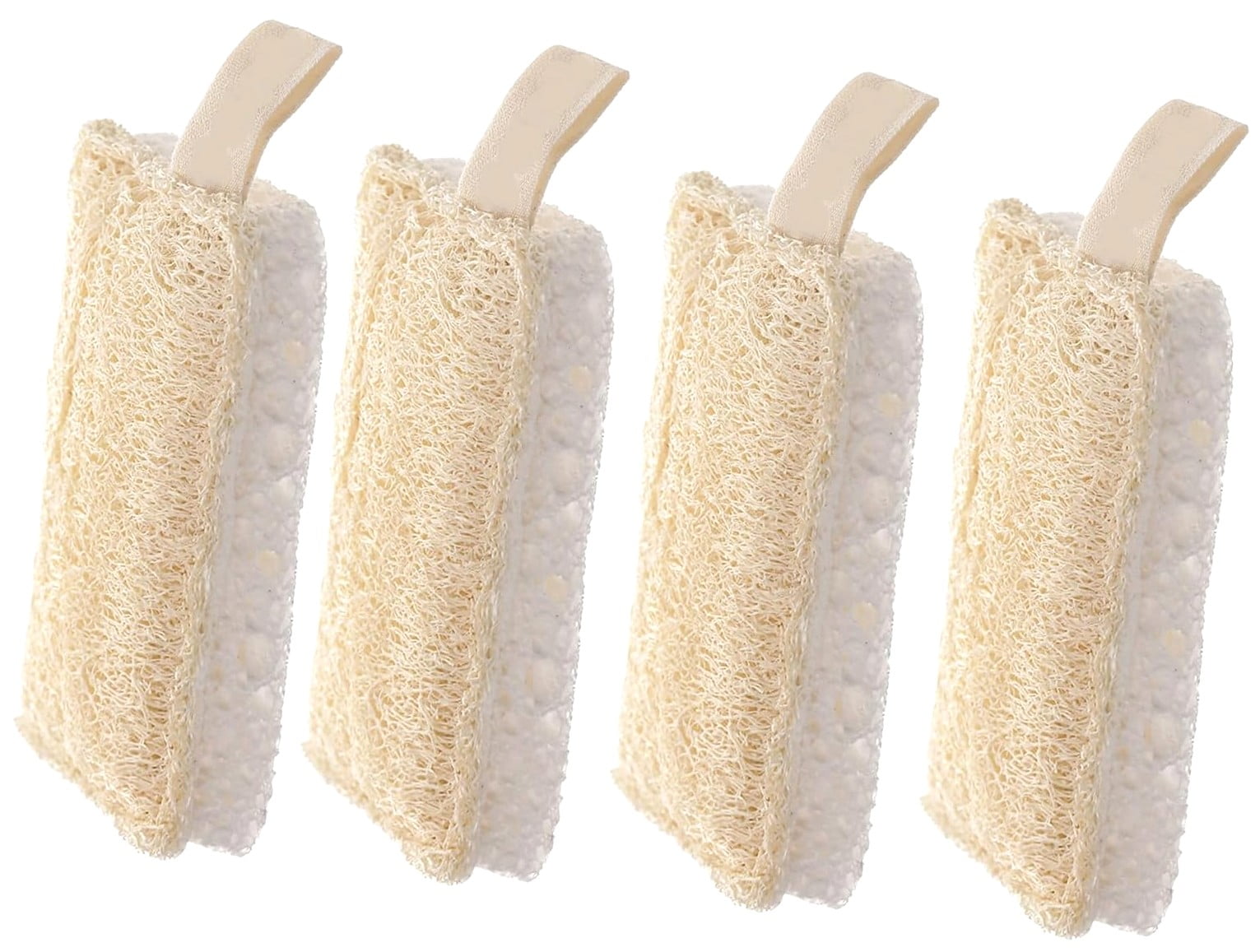 Highcool Loofah Sponge for Dishes 100% Kitchen Sponges Non-Scratch ...