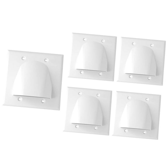 Highcool Low Voltage Single 1-Gang Cable Pass Through Wall Plate ...