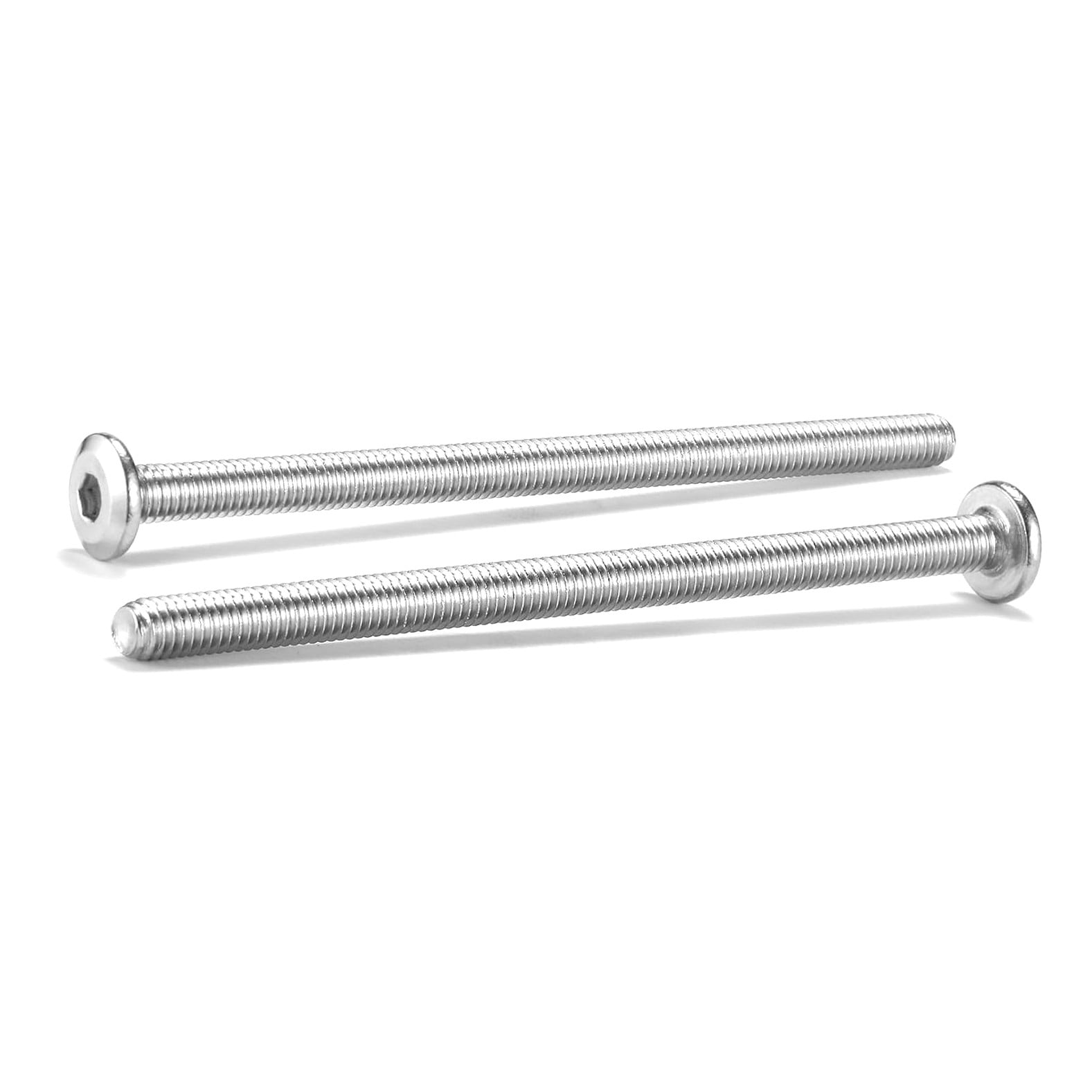 Highcool M10 100mm 10-Piece Flat Hex Cap Screws and Bolts, 304 Steel 18 ...