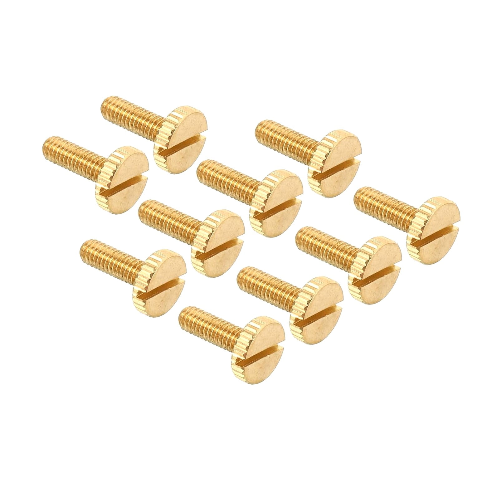 Highcool M4x15mm Knurled Thumb Screws, 15 Pack Flat Tip Bolts Grip ...