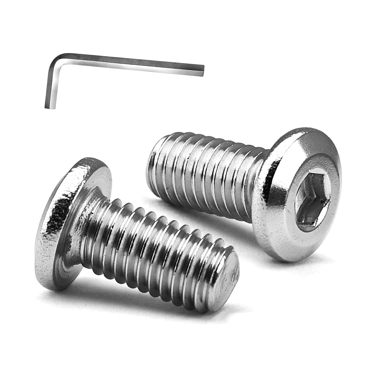 Highcool M6 16mm 20 PCS Flat Hex Cap Screws, Furniture Fasteners, 304 ...