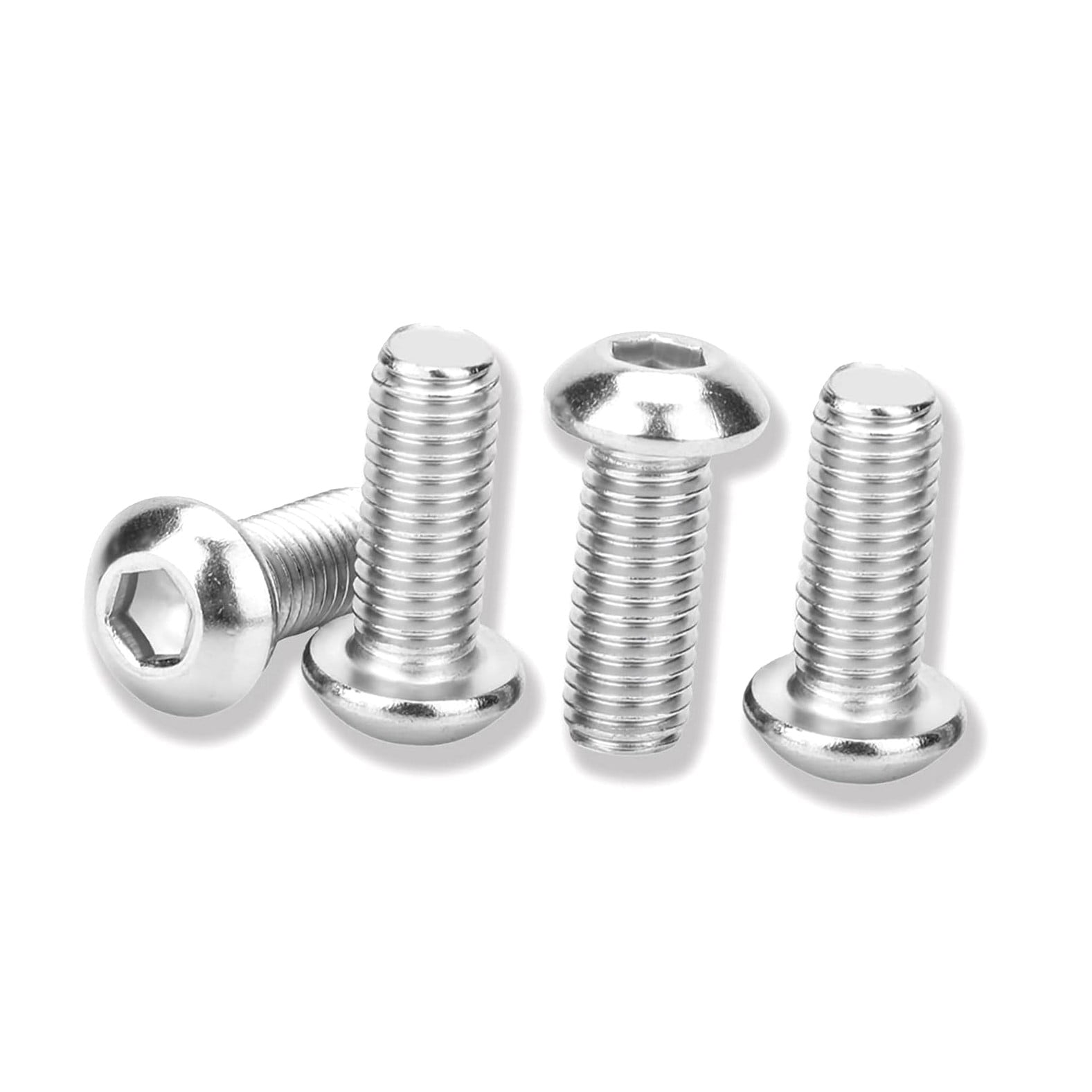 Highcool M8-1.25x16mm 30 Pieces, Button Bolts Screws, Steel Set Screw ...