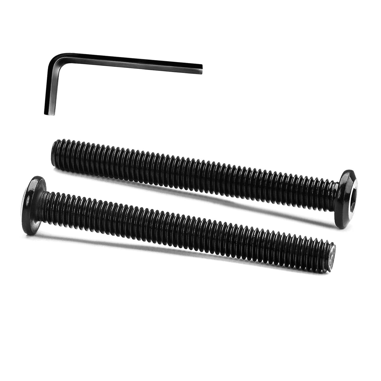 Highcool M8 80mm Flat Hex Cap Screws Furniture Bolts, Steel 18-8 (304 ...