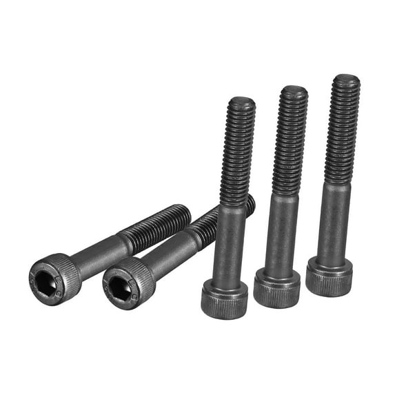 Highcool M8x55mm Screws Bolts, 10Pcs Alloy Steel, Metric Machine Screw ...