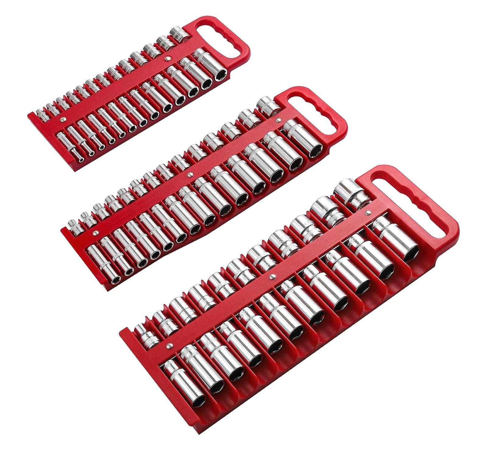 Highcool Magnet Soet Organizer Set, 3-Piece Red Portable Magnet Soet ...