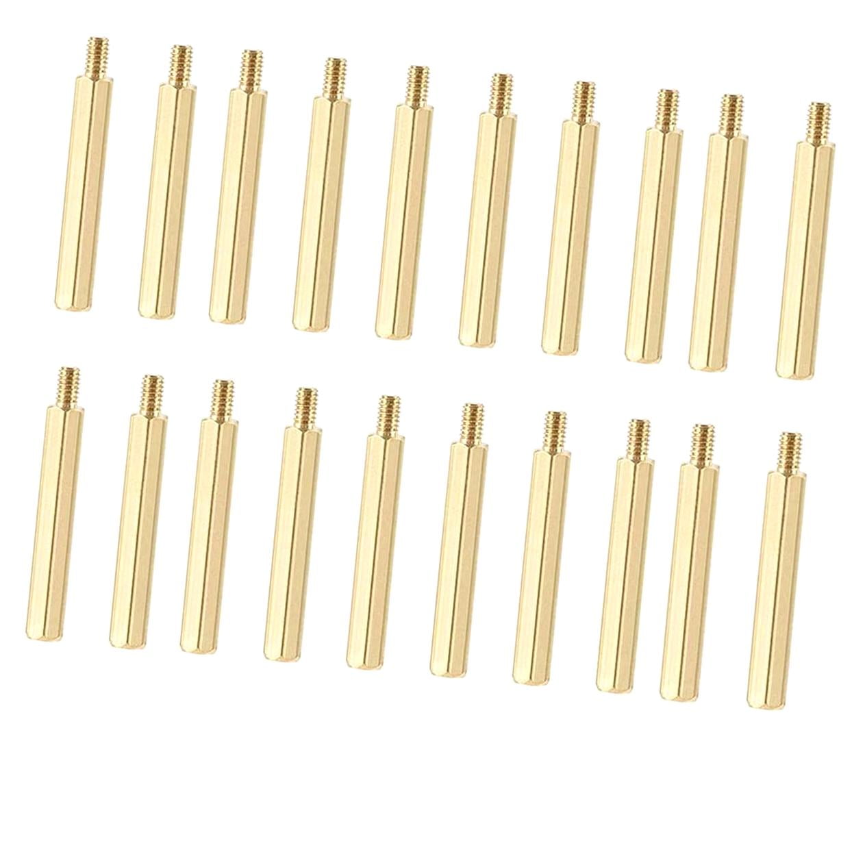 Highcool Male to Female Thread Spacer Screws Hex Standoff M4 x 50mm ...