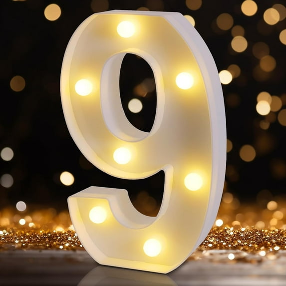 Highcool Marquee Numbers, Light Numbers for Party, Small Light Letters ...