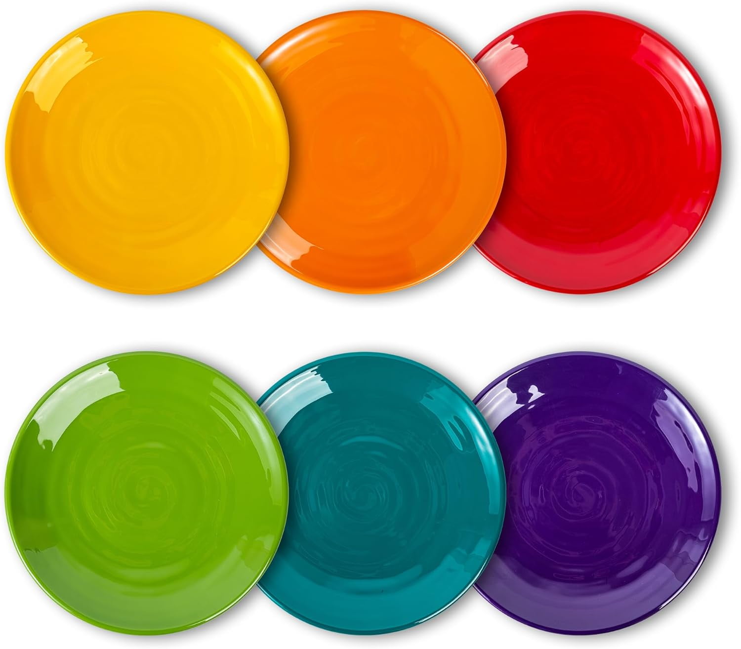 Highcool Melamine Dinner Plates, Round Plates,Shatter Rnt, 11 in, set ...