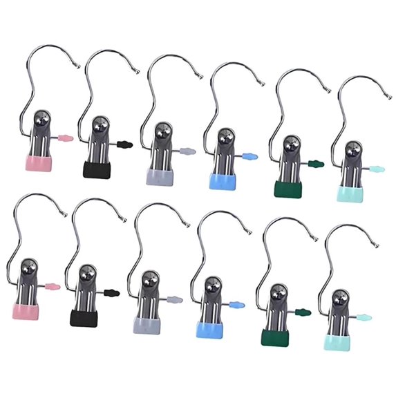 Highcool Metal Clothes Hangers with Clips Slim -Saving Design, for ...