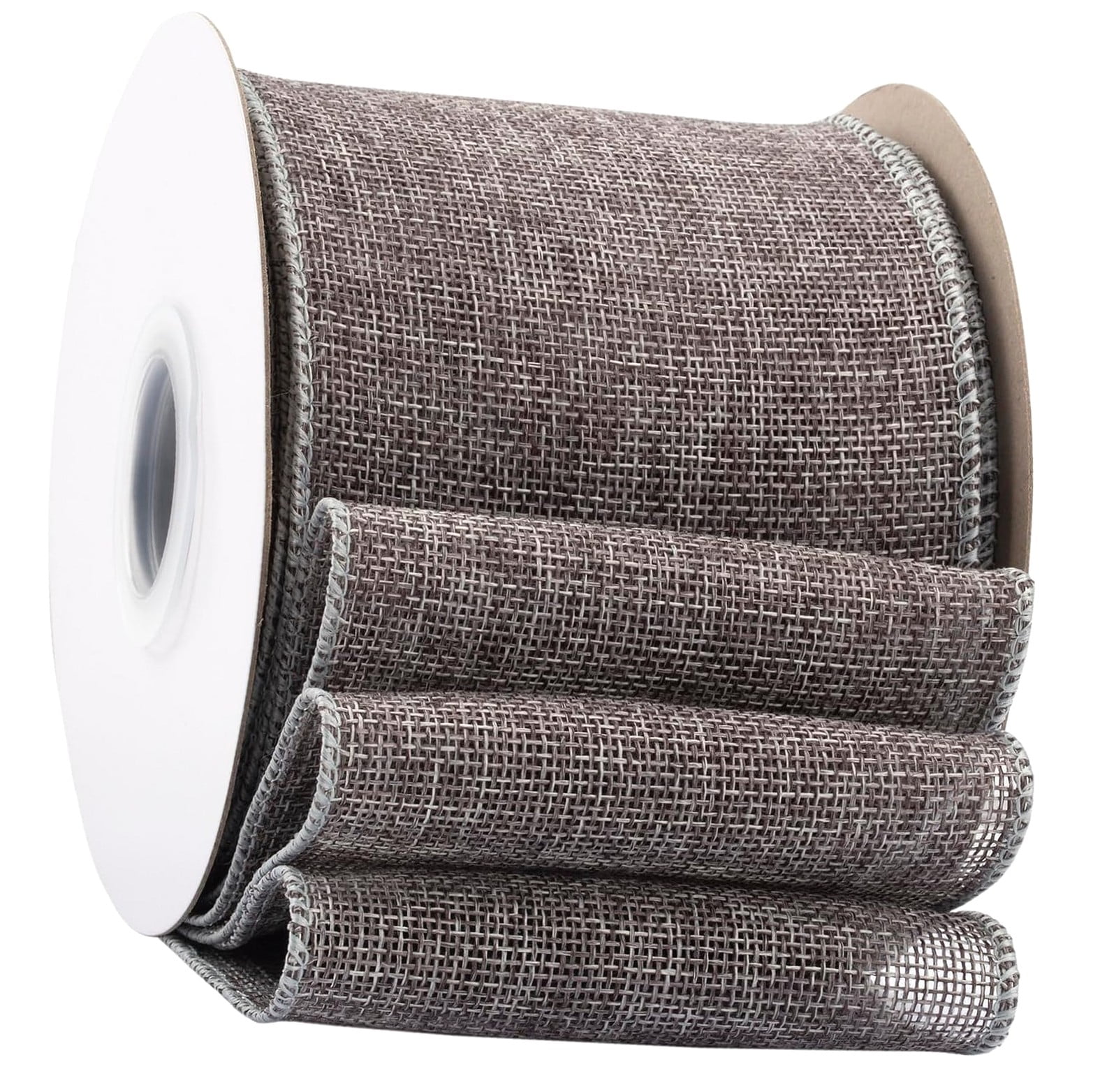 Highcool Metal Grey Wired Burlap, 4-Inch 20-Yard Roll, Wired-Edge for ...