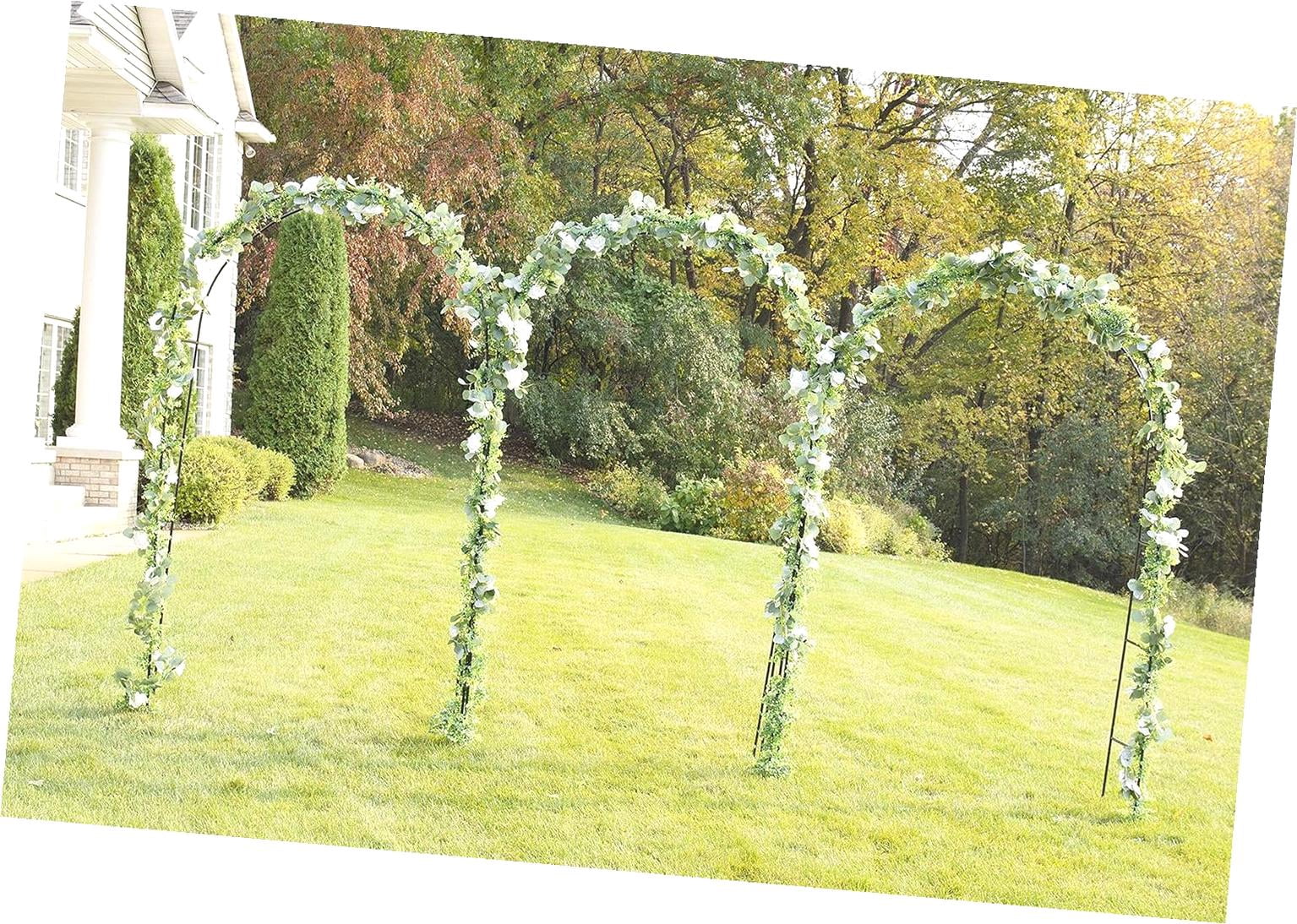 Highcool Metal Pergola Arbor Arch for Outdoors | 7.9 Feet High x 4.6 ...