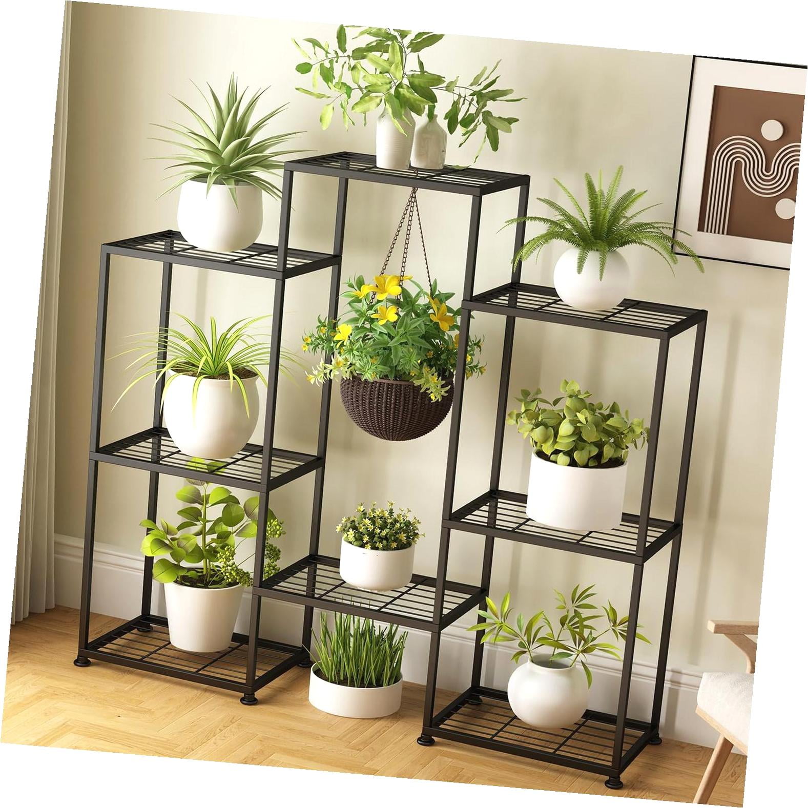 Highcool Metal Plant Stand Indoor Tiered Plant Shelf for Multiple ...