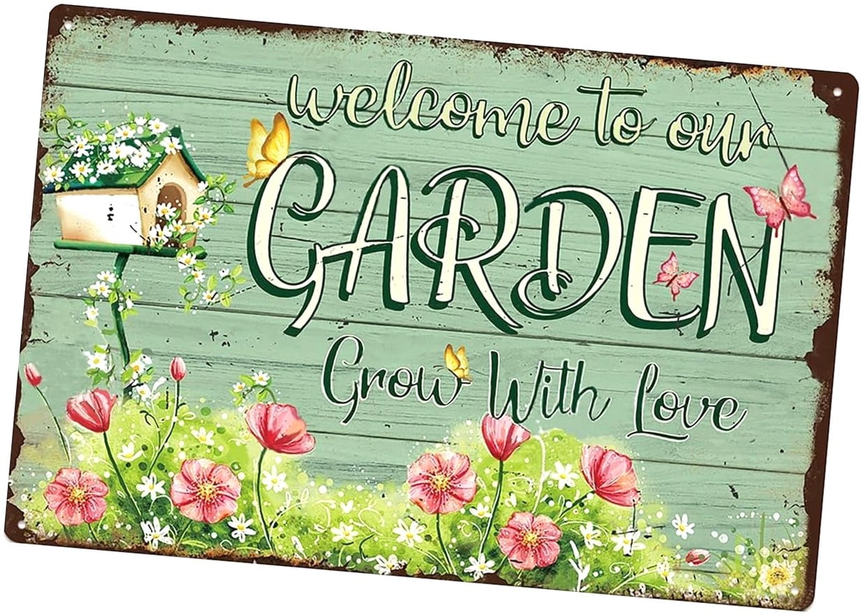 Highcool Metal Poster, Country Sign, Grow Old, Yard Garage Farm Outside ...