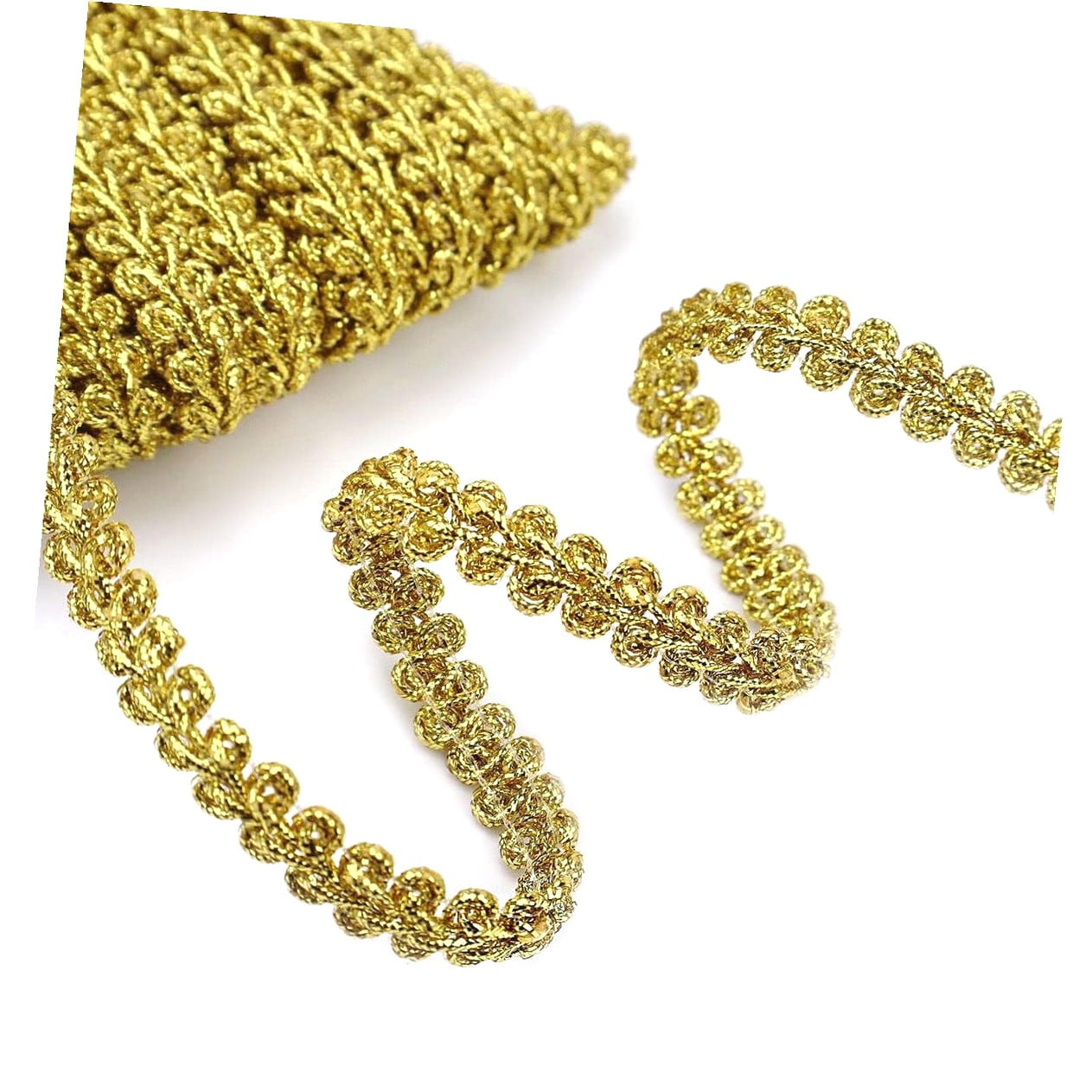 Highcool Metallic Gimp Braid Lace Centipede Lace for Wedding Bridal ...