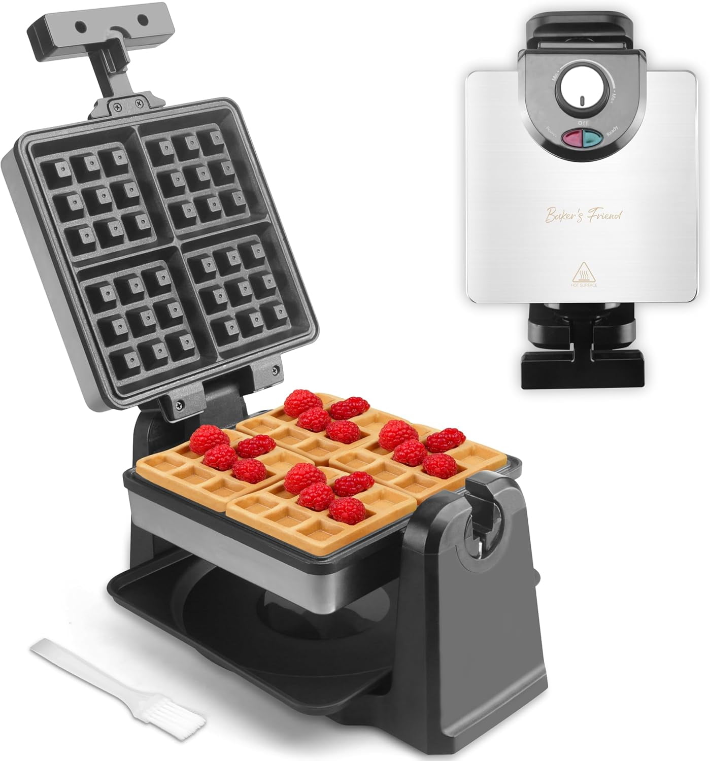 Highcool Mini Waf Maker Flip, Beian Waf Maker Th, Rotating Waf Maker with Browning Control, Wara ...