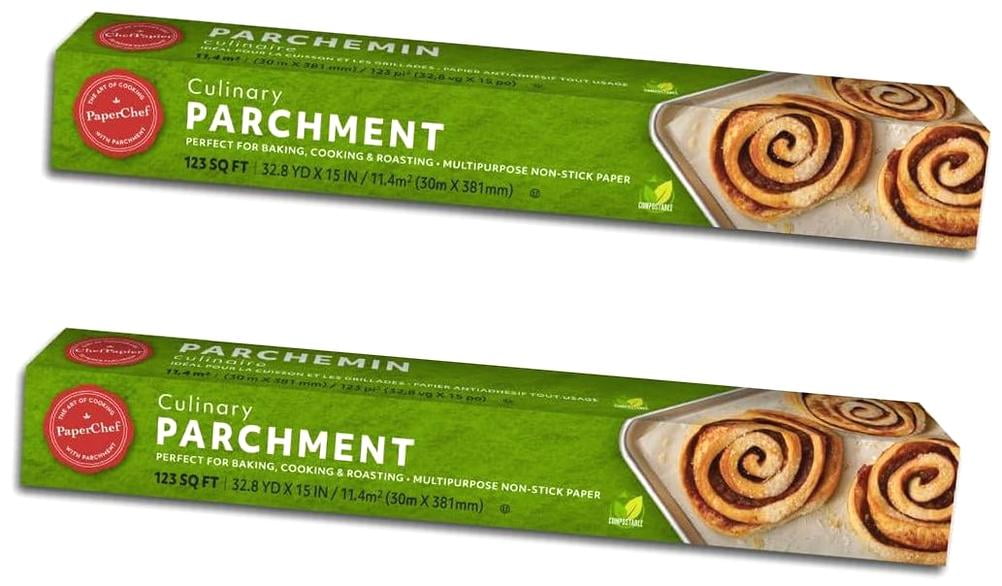 Highcool Multipurpose Non-Stick Parchment Paper, 15x98.4 Feet, 123 Square Feet, 2 Pack - Walmart.com