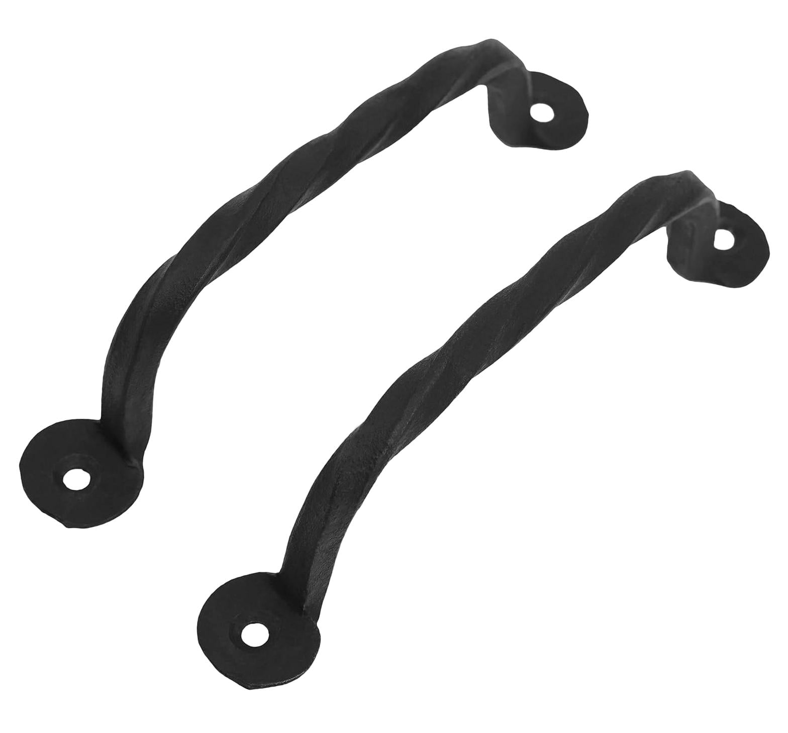 Highcool Mystic Colonial Cast Iron Twisted Barn Door Handles – 2-Pack ...