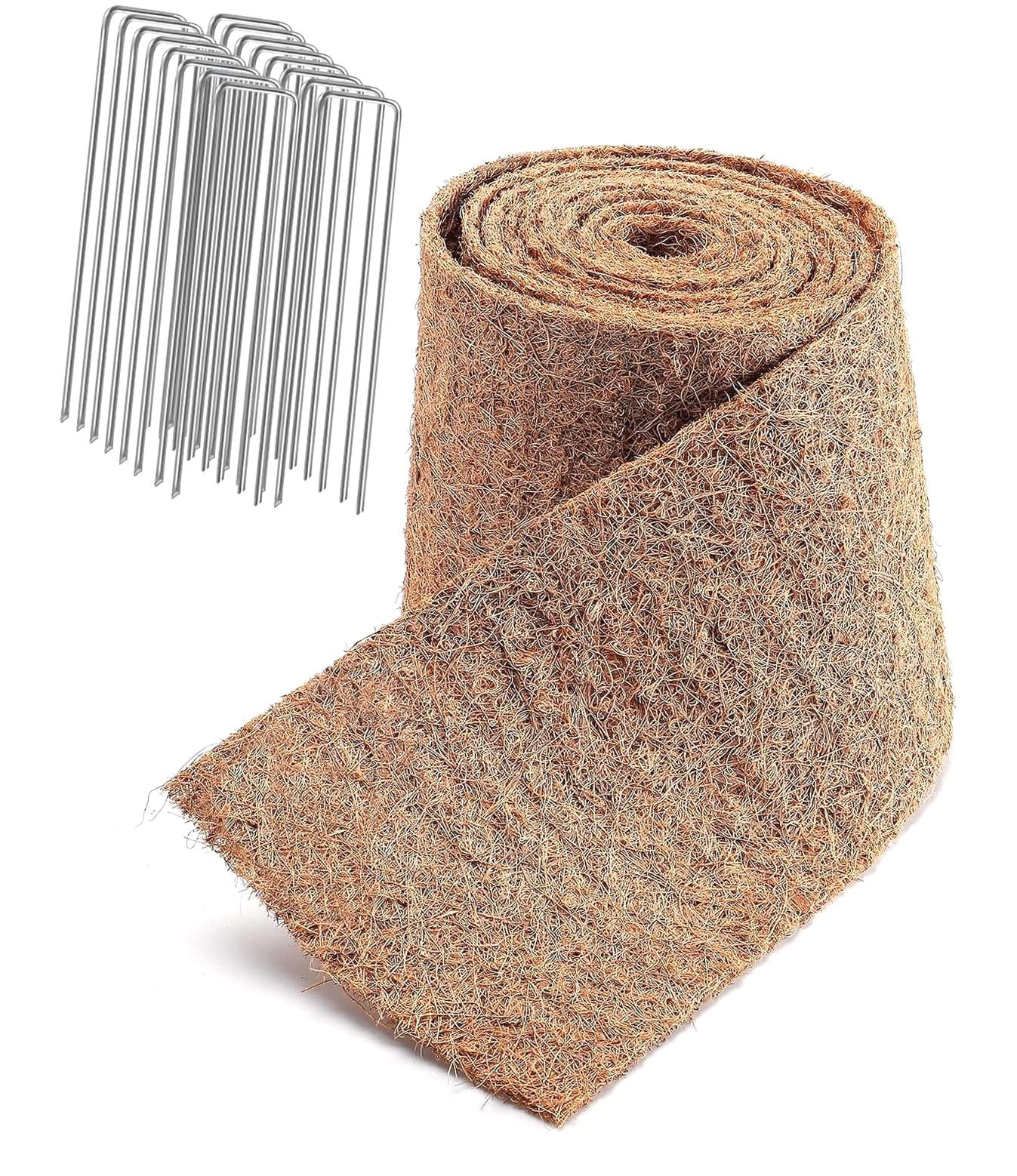 Highcool Natural Mulch Roll for Landscaping- 120" x 6.3" Barrier ...