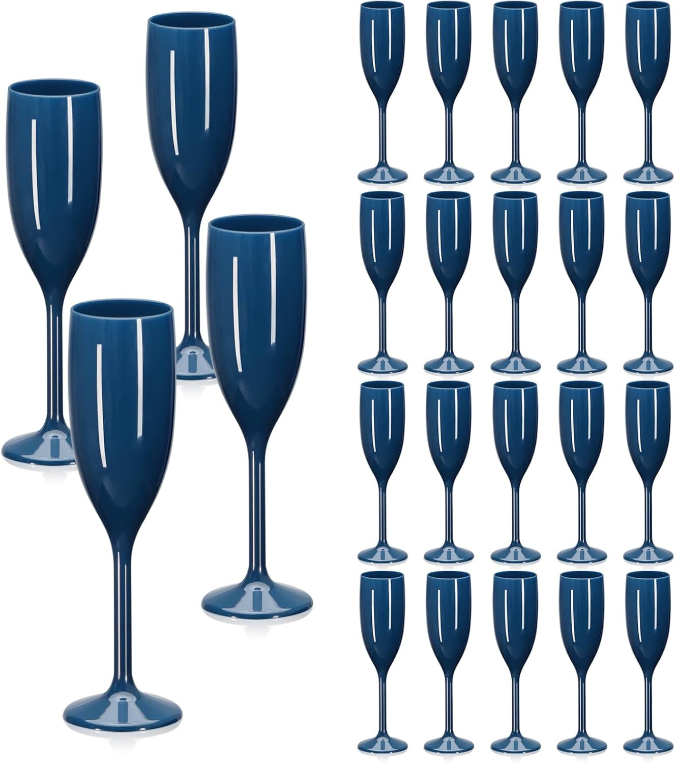 Highcool Navy Blue ampagne Flute Acryl ampagne Glasses Wedding sting ampagne Flute Goblet Plast ...