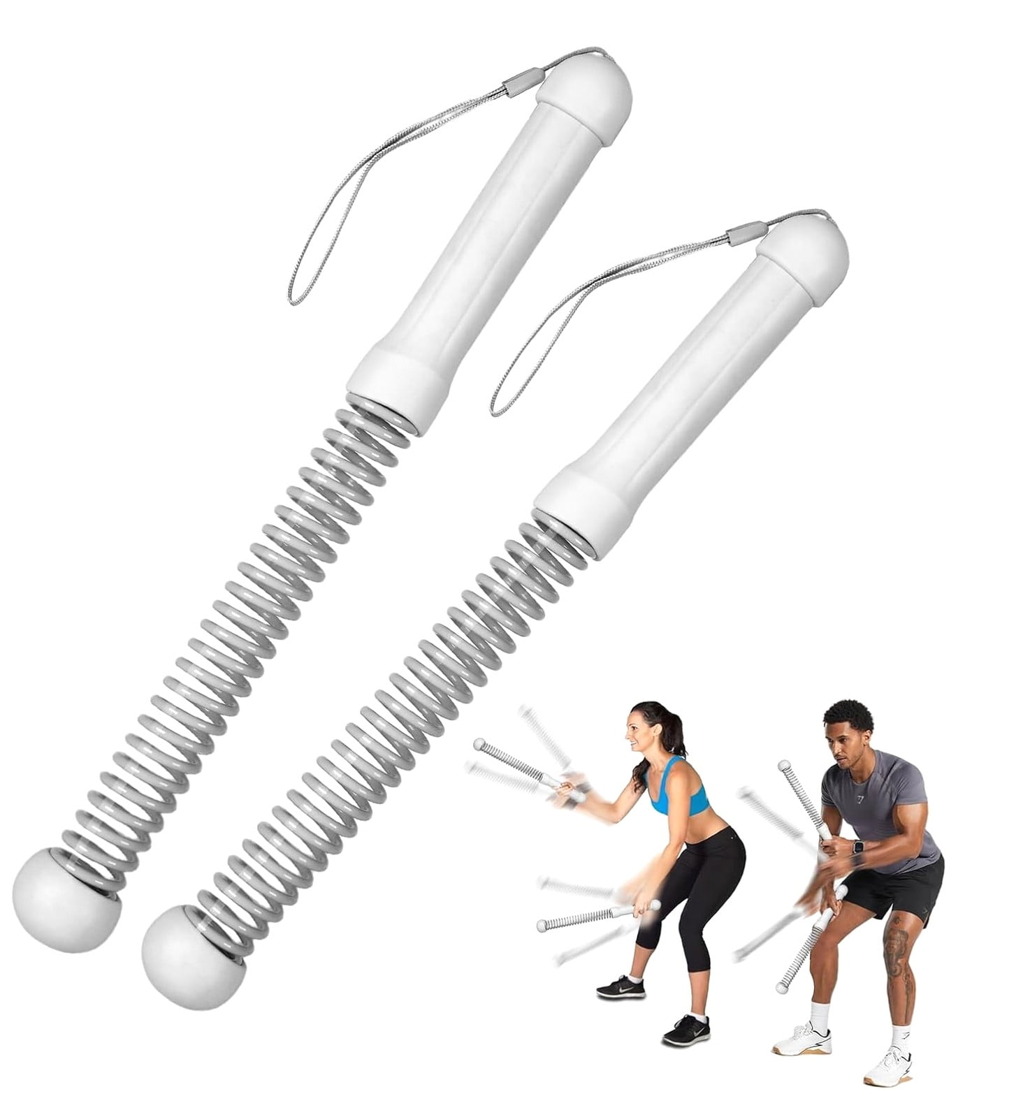 Highcool New Upgrade Second-Generation Weighted Ropeless Battle Ropes ...