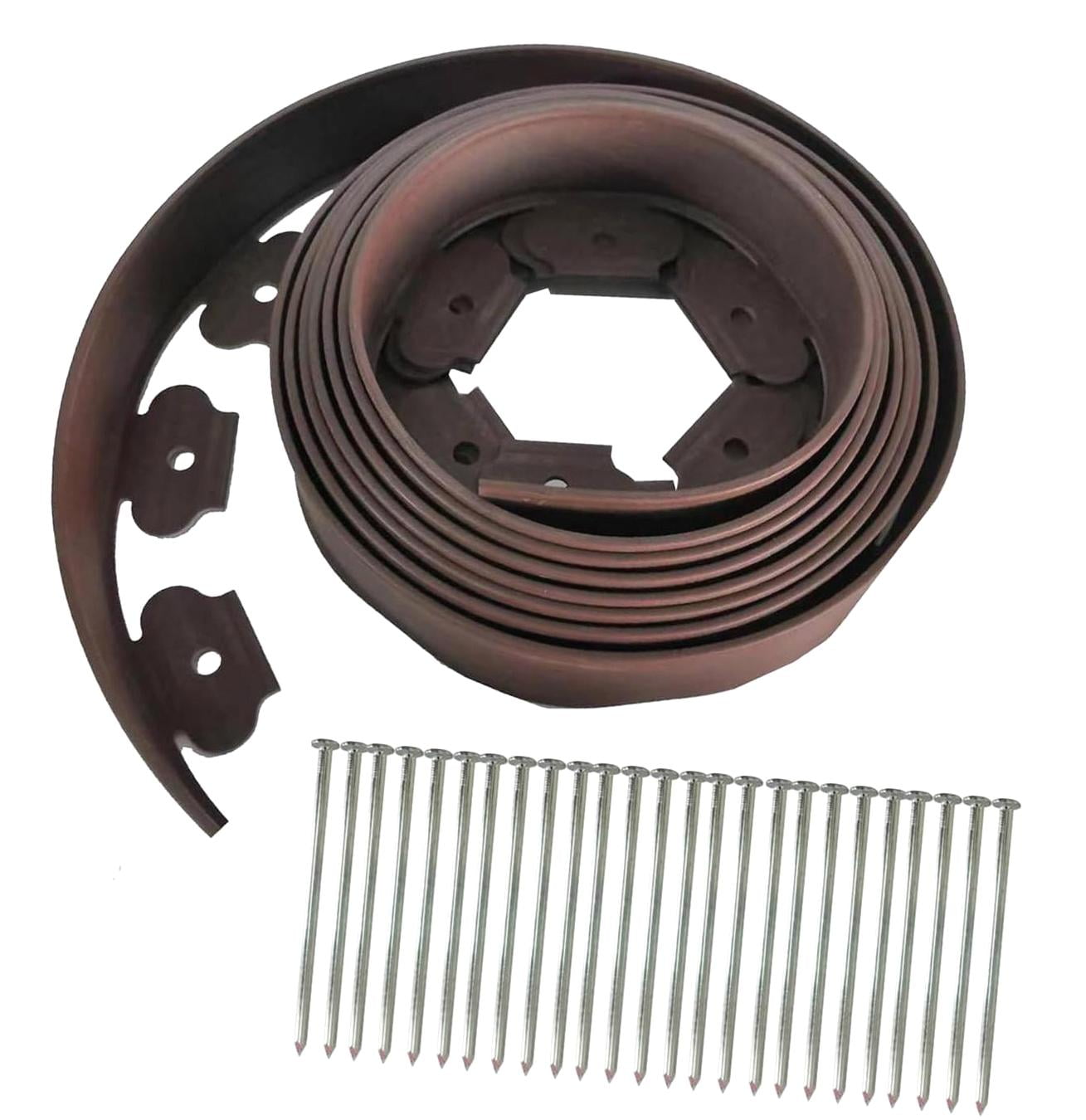 Highcool No-Dig Garden Edging, 20 Feet with 25 Galvanized , 2 Inches ...