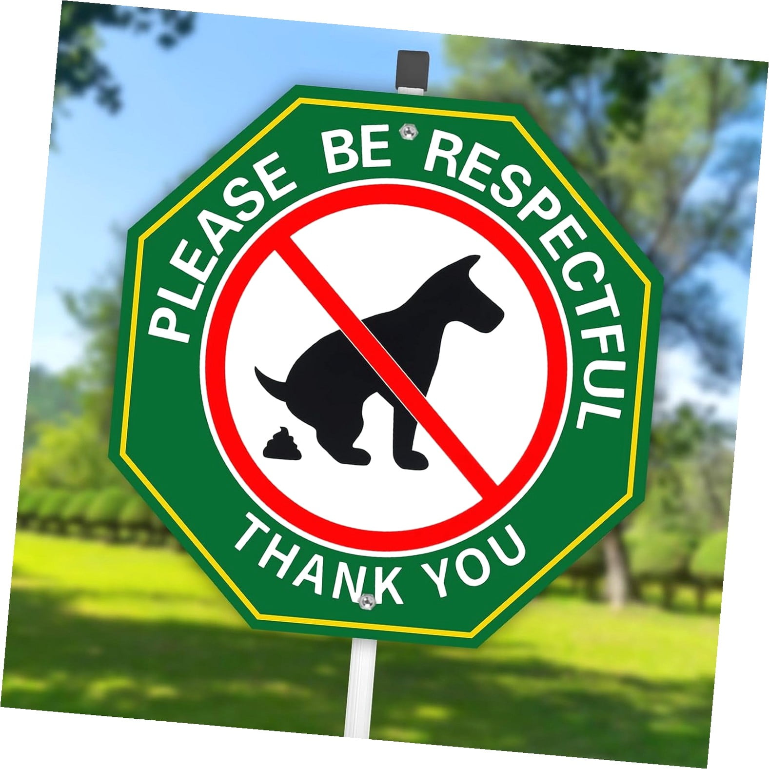 Highcool No Peeing No Pooping Sign, Be Respectful, 10" 10" Rust Free ...