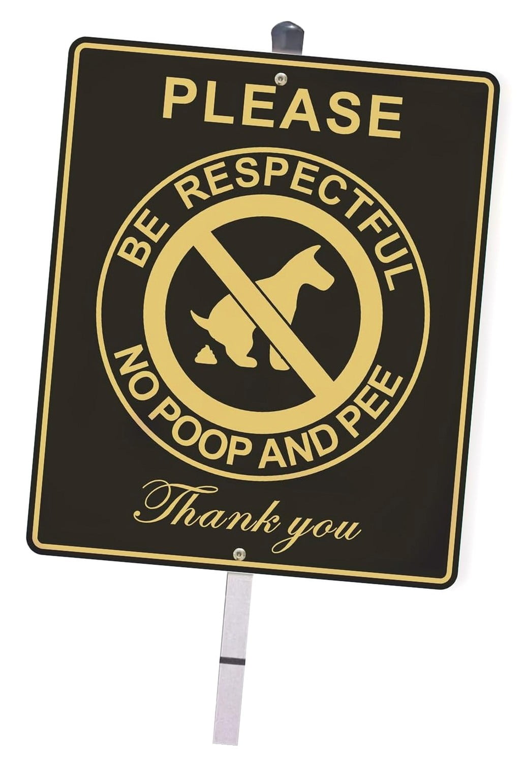 Highcool No Peeing and No Pooping Sign with Stake, Aluminum 12x10 Inch ...